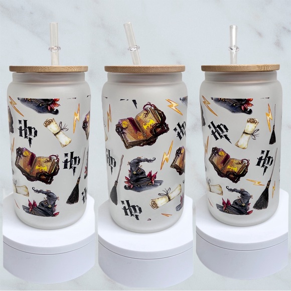 Aeliks | Dining | Harry Potter Handmade Libbey Glass Cup | Poshmark